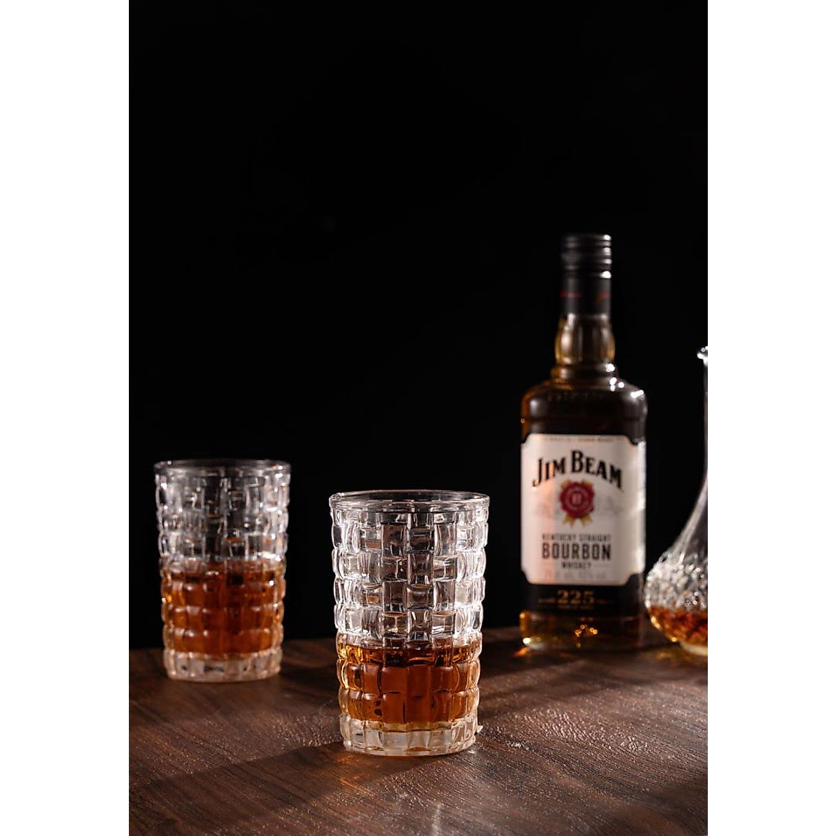 NiLor Clear Water Glasses Drinking Glasses 12 Ounce, Whiskey Glasses set of 6 Wine Glasses Highball, Good for Party Wedding