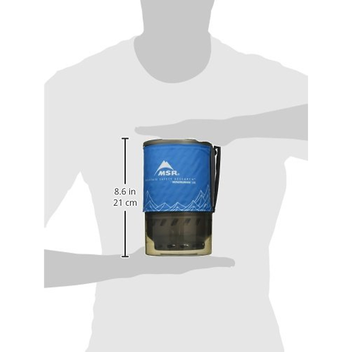 MSR WindBurner Duo Camping and Backpacking Accessory Pot, 1.8L