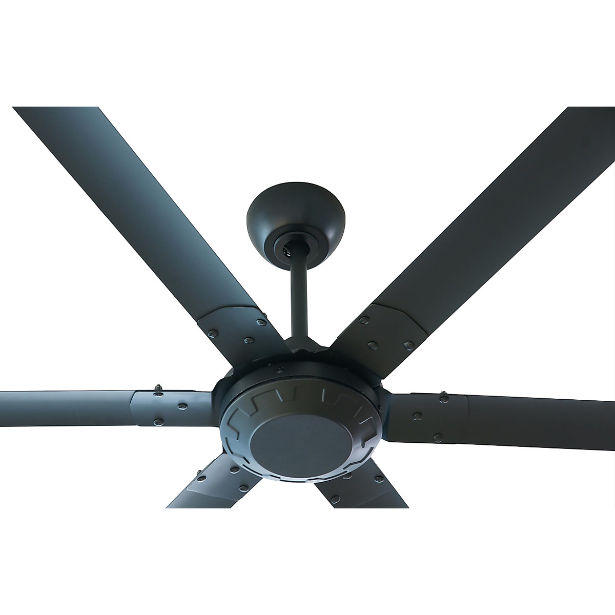 iLiving 102 Inch, 6 Blades BLDC Big Ceiling Fan, High Volume Low Speed Outdoor Fan with Powerful Brushless DC Motor Reversible Industrial Commercial and Residential, 17800 CFM at 90 RPM with IR Remote