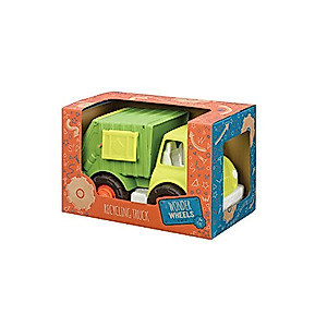 Battat Wonder Wheels Recycling Truck – Toy Garbage Truck – 3 Compartments for Waste Management – Toy Vehicle for Toddlers – Recyclable – 1 Year Old + (VE1003Z)