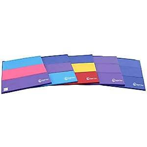 Tumbl Trak Gymnastics Folding Tumbling Panel Mat, 4ft x 8ft x 1-3/8in, Watermelon