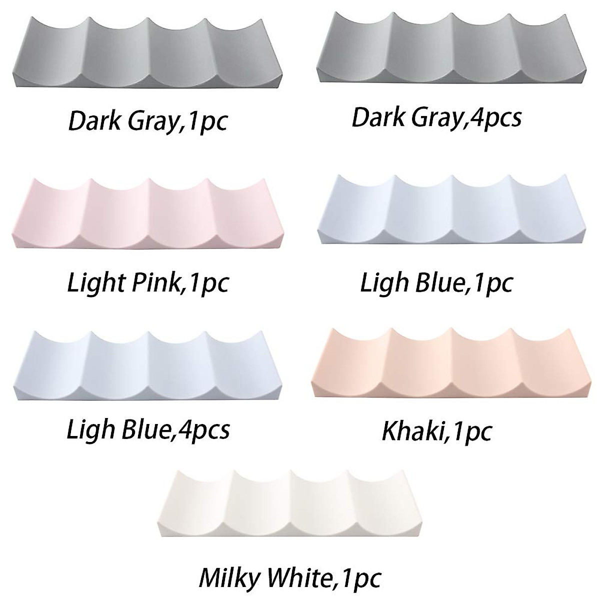 Wine Rack Countertops Display Stand Storage Bottle Holder Jar Fridge Shelf Home European Style Anti Slip Durable Organizer Space Saving(Dark Gray,size:1 PC)