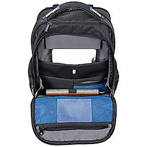 Kenneth Cole REACTION ProTec Travel Laptop Computer Bag, Black Commuter, 17" Backpack