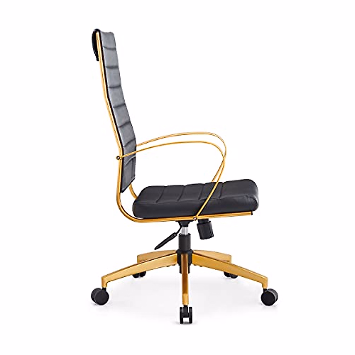 CAROCC Gold Office Chair Executive Office Chair Ergonomic High Back Conference Computer Chair with Lumbar Support White Executive Swivel Office Desk Chair 350+lb 4020 (Gold Black)