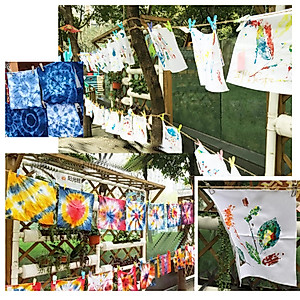 CoCoUSM Solid White Cotton Handkerchiefs for Wedding Party DIY Draw Gift Bulk