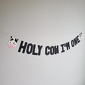 Holy Cow I'm One Banner