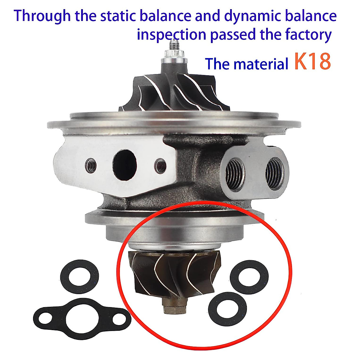 790318-0006 Turbo Cartridge CHRA Fits for 790318 790318-5006 GT1549SL 2010-2015 Ford Flex Explorer Sport Taurus SHO Lincoln MKS MKT 3.5L 272Kw Ecoboost V6 Engine Twin-turbine The right side