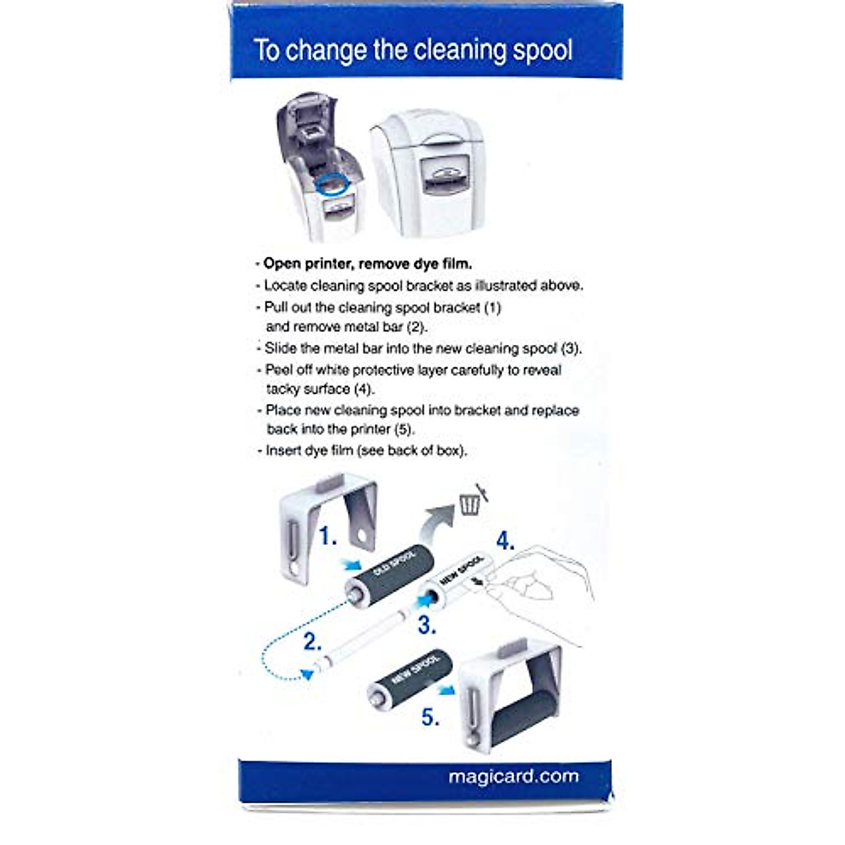 Magicard MA300YMCKO Color Ribbon Kit (YMCKO, 300 Prints) for Enduro, Rio Pro, and Pronto Series Card Printers Straight from Manufacturer