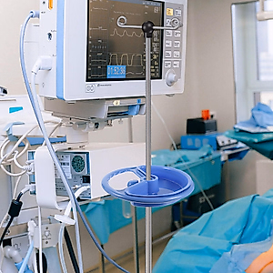 Cabilock Infusion Support Dining Tray Plastic Tray Hospital Supply Storage Tray for Perfusion Support Infusion Support Accessory Plastic Infusion Tray Detachable Drip Stand Plate