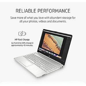 HP 2023 Laptop, 15.6" Touchscreen Display, Intel Core i3-1115G4 Processor(Beat i5-1035G4), 16GB RAM, 512GB SSD, WiFi, Bluetooth, Numeric Keypad, Windows 11 Home in S Mode, Silver
