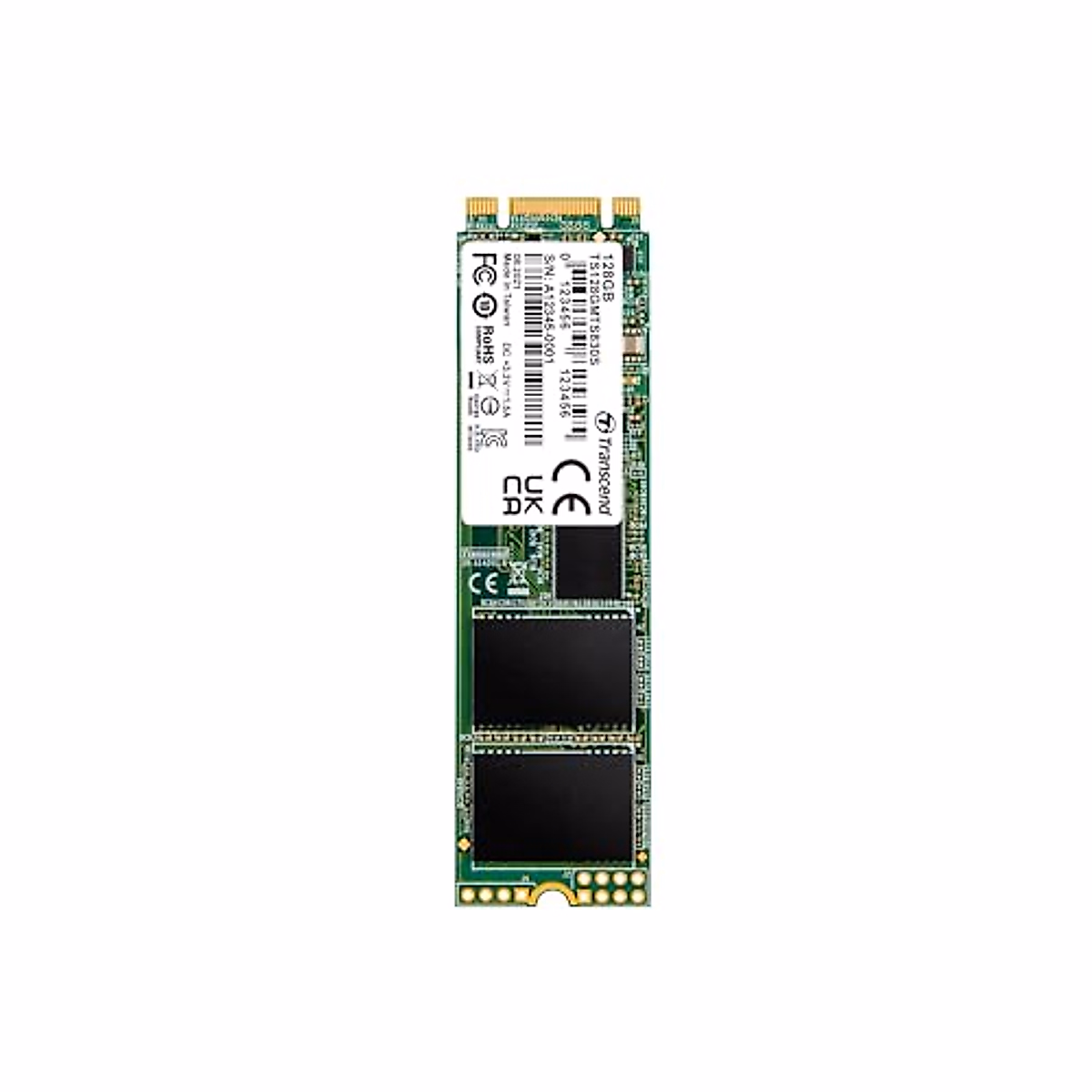 Transcend 128GB SATA III 6GB/s MTS830S M.2 2280 Solid State Drive - TS128GMTS830S