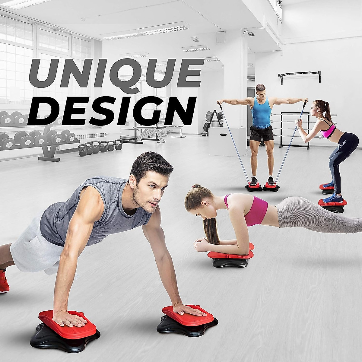 Yes4All Premium Surf Balance Board Trainer with Adjustable Stoppers for Improve Balance, Build Strength & Surf Trainer