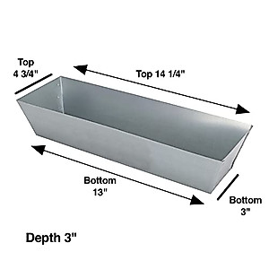Edward Tools 13” Steel Mud Pan - Sheared edges for easy knife cleaning - Perfect size for larger knives - Rust proof design - Heavy duty but still lightweight - Drywall mud pan - Lifetime warranty