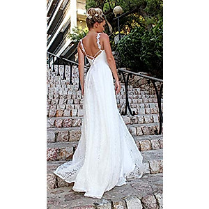 Bridesmaid Dress for Women Floral Lace Bandage Backless Formal Prom Wedding Ball Party Dress White