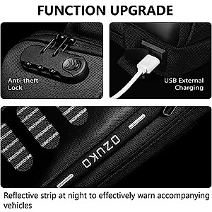 OZUKO Sling Bag Anti-theft Shoulder Crossbody Waterproof Chest Bag Backpack with USB Charging Port(black, sports car)