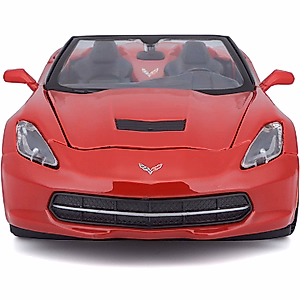 Maisto 2014 Chevrolet Corvette C7 Convertible 1/24 31501 (31501RD), Red and Black