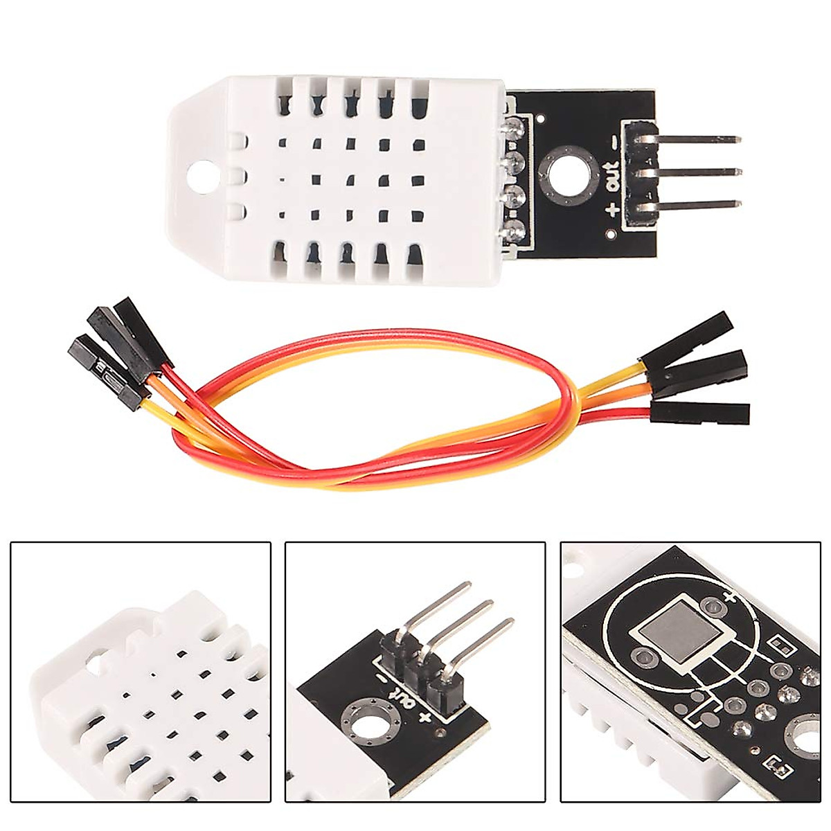 ACEIRMC 6pcs DHT22/AM2302 Digital Temperature and Humidity Sensor Module Temperature Humidity Monitor Sensor Replace SHT11 SHT15 for Arduino Electronic Practice DIY (DHT22)