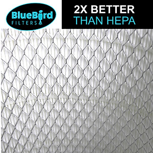 BlueBird Filters Replacement HEPA Filter & Carbon Pre Filter Kit For Honeywell 50250 50250-S OEM Part Number 24000 (1 HEPA + 2 Carbon Pre-Filter)