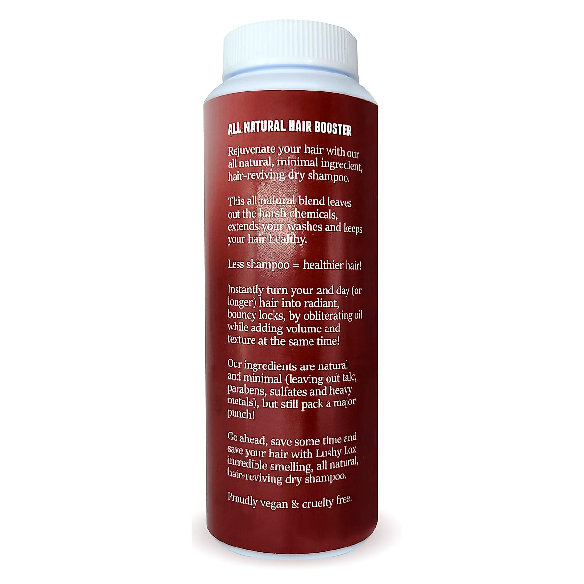 Lushy Lox Dry Shampoo Powder for Red Hair Shades - All Natural Ingredients 1.7 oz