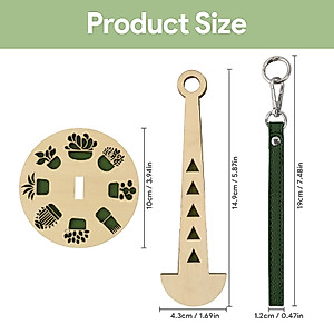 2Pcs Portable Wrist Yarn Holder Spinner for Crocheting, Wooden Yarn Ball Minder Stand with Leather Wristband, Twizzling Yarn Storage Knitting Supplies Crocheting Presents for Craft Lovers