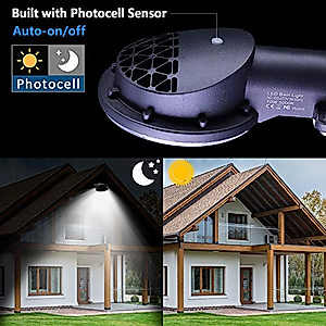 SERWING LED Barn Light 120W - Dusk to Dawn LED Outdoor Lighting, Super Bright 16,800LM Security Yard Light (1200W Incandescent Equiv.) 5000K Daylight IP65 Waterproof for Outdoor Street Area Lighting