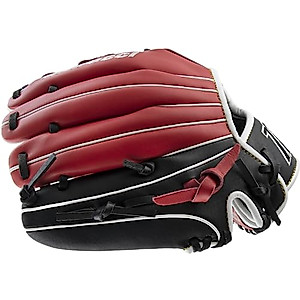MARUCCI Caddo Series V2 Baseball Glove, 11.00" Single Post, Right Hand Throw, RED/Black