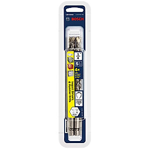 Bosch 5 pc. 1/4 In. X 6 In. Hex Shank Hammer Drill Masonry Bits LBHX0045