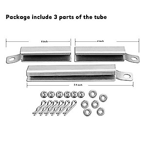 Uniflasy Universal Adjustable Crossover Channel Tubes Replacement Parts 5 up to 9.5 Inch for Nexgrill 720-0830h & Charbroil 463344116, 463241113, 463449914, 463436215, 463244011, Thermos 461442114