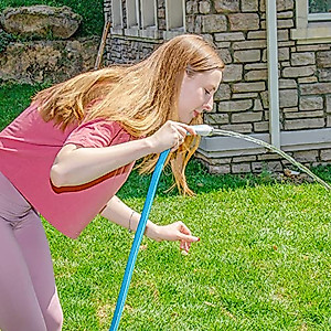 Fevone Leader Hose 3 ft Lead in Short Hose 5/8 Heavy Duty Flexible Drinking Water Hose, Garden hose Extender/Hose Reel Connector, 3/4 Solid Fittings