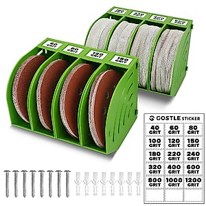 5 Inch Professional Sanding Discs Tool Storage Boxes Set - Efficient Organization, Offset Snap-On Connection, Grit Classification, Space-Saving Design, Versatile Application - 8 boxes