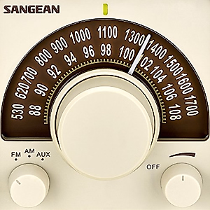 Sangean WR-15WL AM/FM Table Top Wooden Radio, Walnut