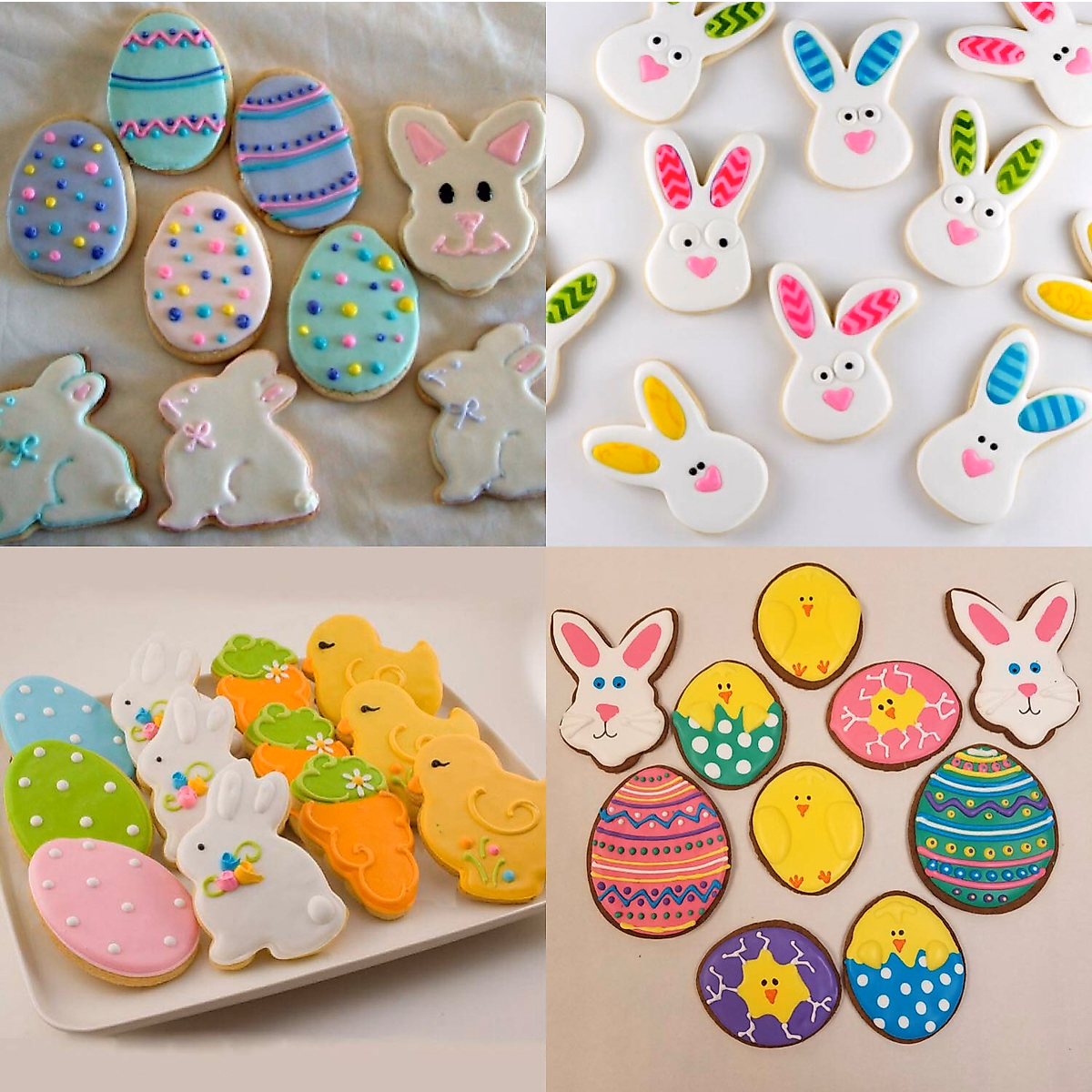 Easter Cookie Cutter Set - 7 piece - Egg, Carrot, Bunny, Flower, Chick, Bunny Face and Butterfly