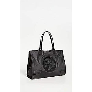 Tory Burch Women's Ella Patent Tote, Black, One Size