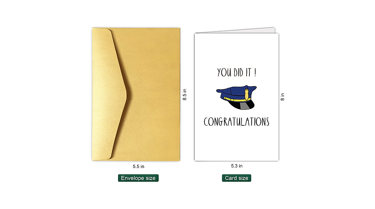 Police Graduation Card - Celebrate Their Achievement