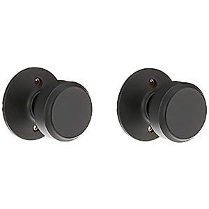 Schlage Lock KNOB Passage Bowery MAT Black F10BOW622