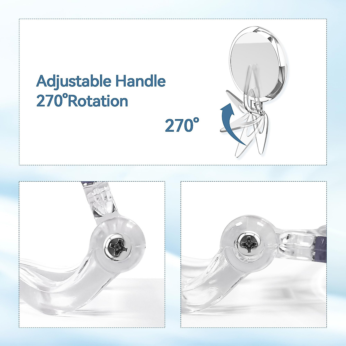 B Beauty Planet 30X Magnifying Mirror, Magnifying Mirror with Stand and Tweezers, Handheld Mirror with 30X/1X Magnification, Compact Mirror for Traveling, 30X Makeup Mirror for Pluck Eyebrows