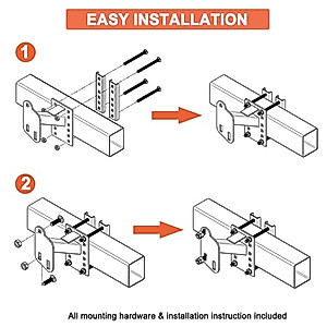 CAT SO RICH Spare Tire Carrier, Spare Tire Mount Bracket for Trailer Boat or Rv, Holds up to 120Lbs, Fits 4 & 5 & 6 Lugs Wheels on 4", 4.5'', 4.75'', 5",5.5",6" or 6.5" Bolt Patterns, Easy to Install