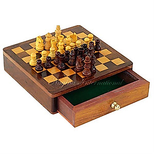 Chess Board with Drawer | Board Games | Nagina International