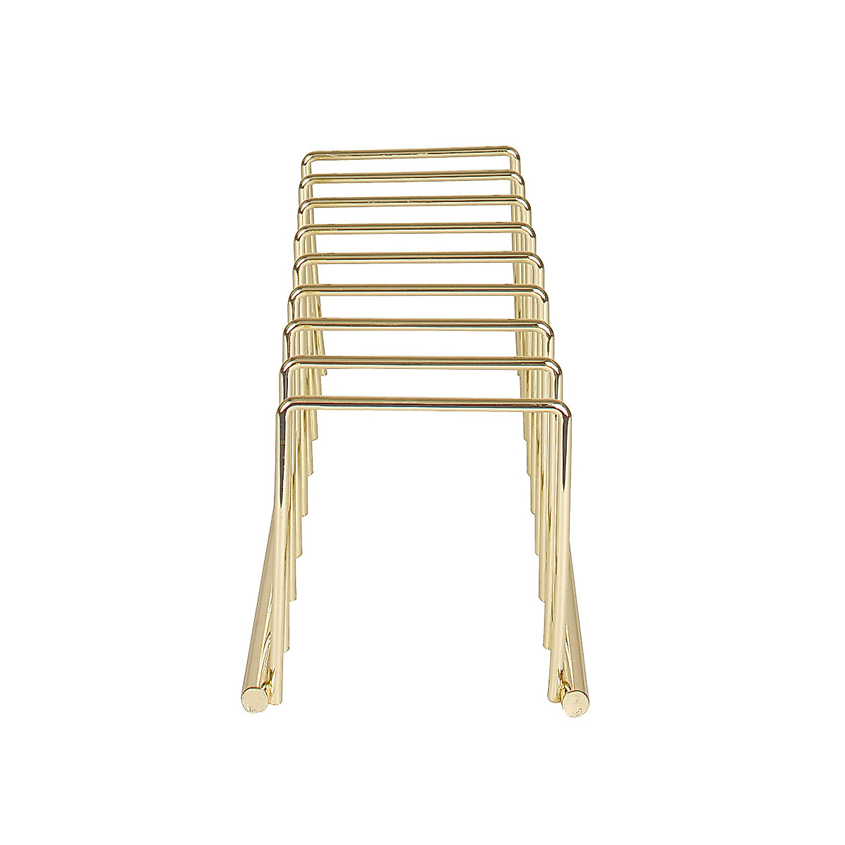 Spectrum Diversified Euro Kitchen Lid Organizer for Plates, Cutting Boards, Bakeware, Cooling Racks, Pots & Pans, Serving Trays, and Reusable Containers, Gold