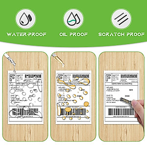 MFLABEL® 4 Rolls of 450 Direct Thermal Shipping Labels 4x6 for Zebra 2844 Zp-450 Zp-500 Zp-505