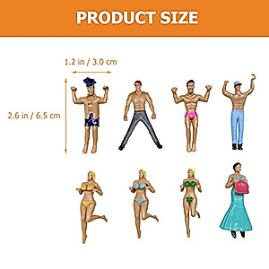 jojofuny Tiny Figurines People Wine Charms 8pcs Cocktail Wine Glass Charms Drink Glass Markers Wine Glass Markers Funny Glass Drink Markers Wine Glass Markers Charms