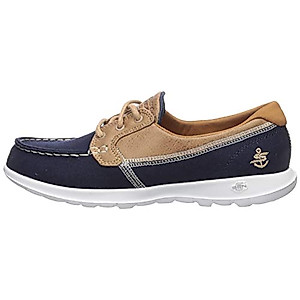 Skechers Women's Go Walk Lite-15430 Boat Shoe,navy,10 M US