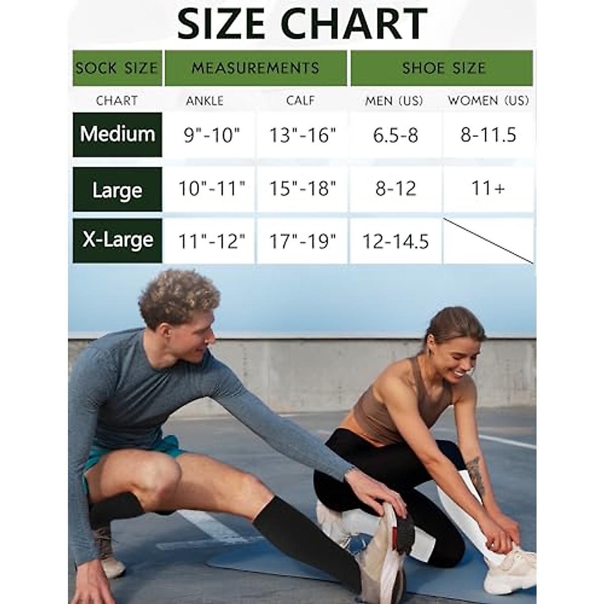 +MD 3 Pairs Light Compression Socks for Women & Men,Viscose for Bamboo 8-15mmHg Soft Support Scoks for Pregnant Nurses Travel 10-13 Black