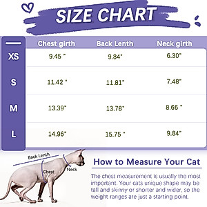 DENTRUN Cat Surgery Recovery Suit Anti Licking Spay Snuggly Vest, Pet Surgical Recovery Shirt After Surgery for Male Female Cat Small Dog Cone E-Collar Alternative