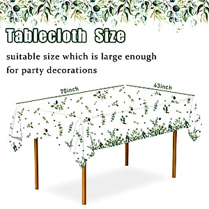 Sage Green Bridal Shower Decorations Plastic Table Cover, 3PCS Bride to Be Decorations Bridal Shower Plastic Tableclothes for Wedding Bachelorette Party Decorations, Bride to Be Party Supplies