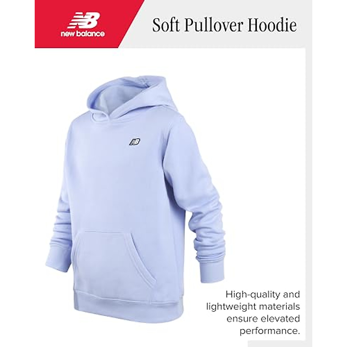 New Balance Girls' Jogger Set - 2 Piece Pullover Fleece Hoodie Sweatshirt and Jogger Sweatpants for Girls (Sizes: 5-16), Size 10-12, Perri