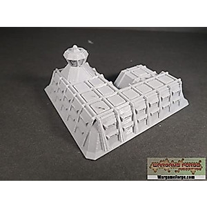 Military Command Bunker 6mm/8mm Tabletop Terrain Compatible with Epic, Adeptus Titanicus, Hex Maps
