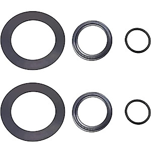 YMHYJY 25076RP Washer and Ring Kit for 1-1/2in Fittings, O-Ring Rubber Washer for Intex Pool Plunger Valves and Intex Replacement Gasket 10745, 10262 and 10255 (6 pcs)