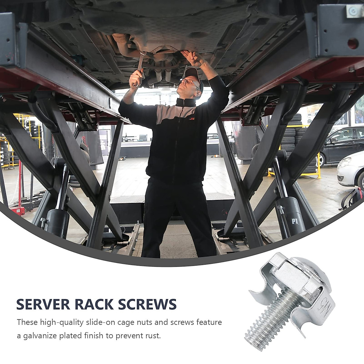 TEHAUX 200 Pcs Nut Server Steel Computer