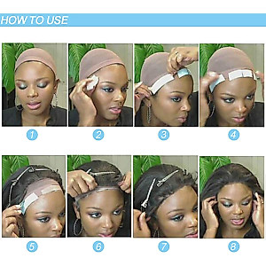 36 Pcs/Bag Double Sided Adhesive Tapes for Hair Extension Lace Front Support Toupee Wigs (Blue Color 1/2)